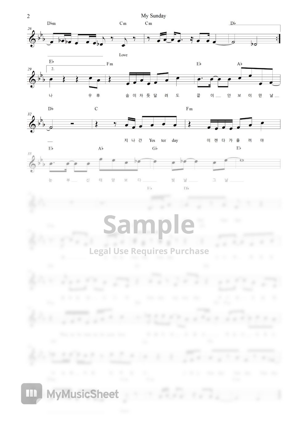 이달의 소녀(Loona) - My Sunday Sheet by TaeHyun Taylor Lee