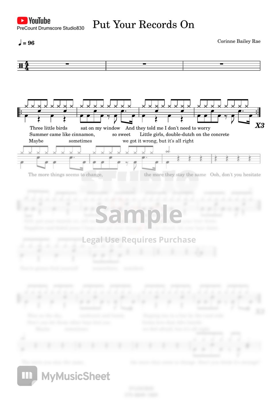 Corinne Bailey Rae - Put Your Records On Лист by Studio830