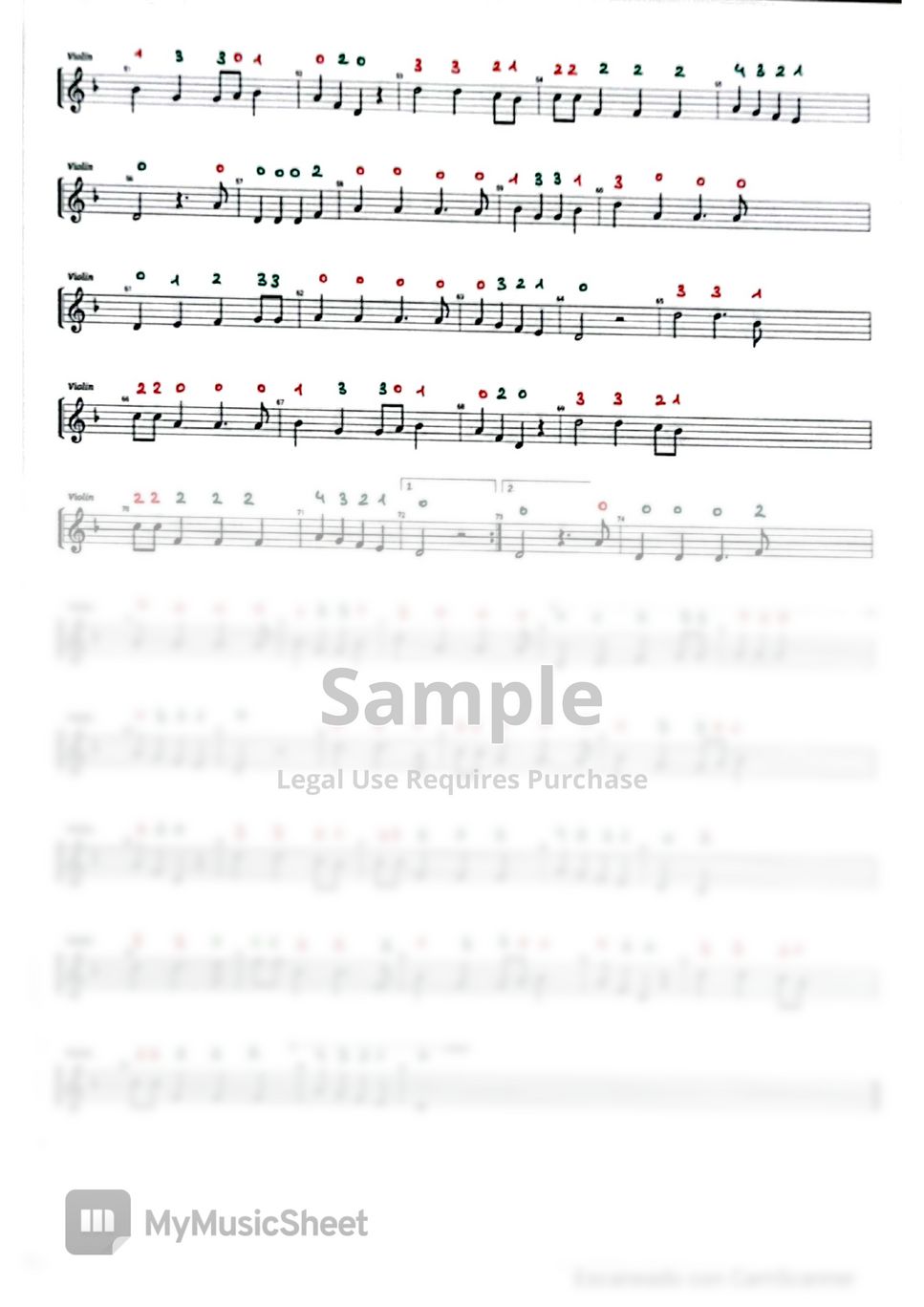 Nathan Evans - THE WELLERMAN Sheets by Adela la del violin
