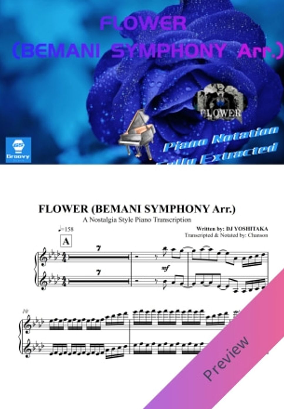 DJ YOSHITAKA - FLOWER (BEMANI SYMPHONY Arr.) Sheets by Chanson