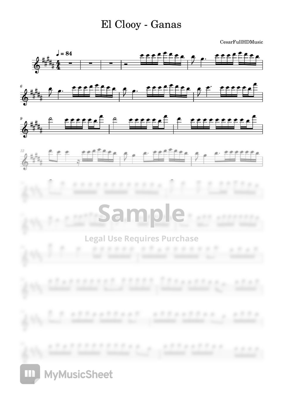 El Clooy - Ganas Sheets
