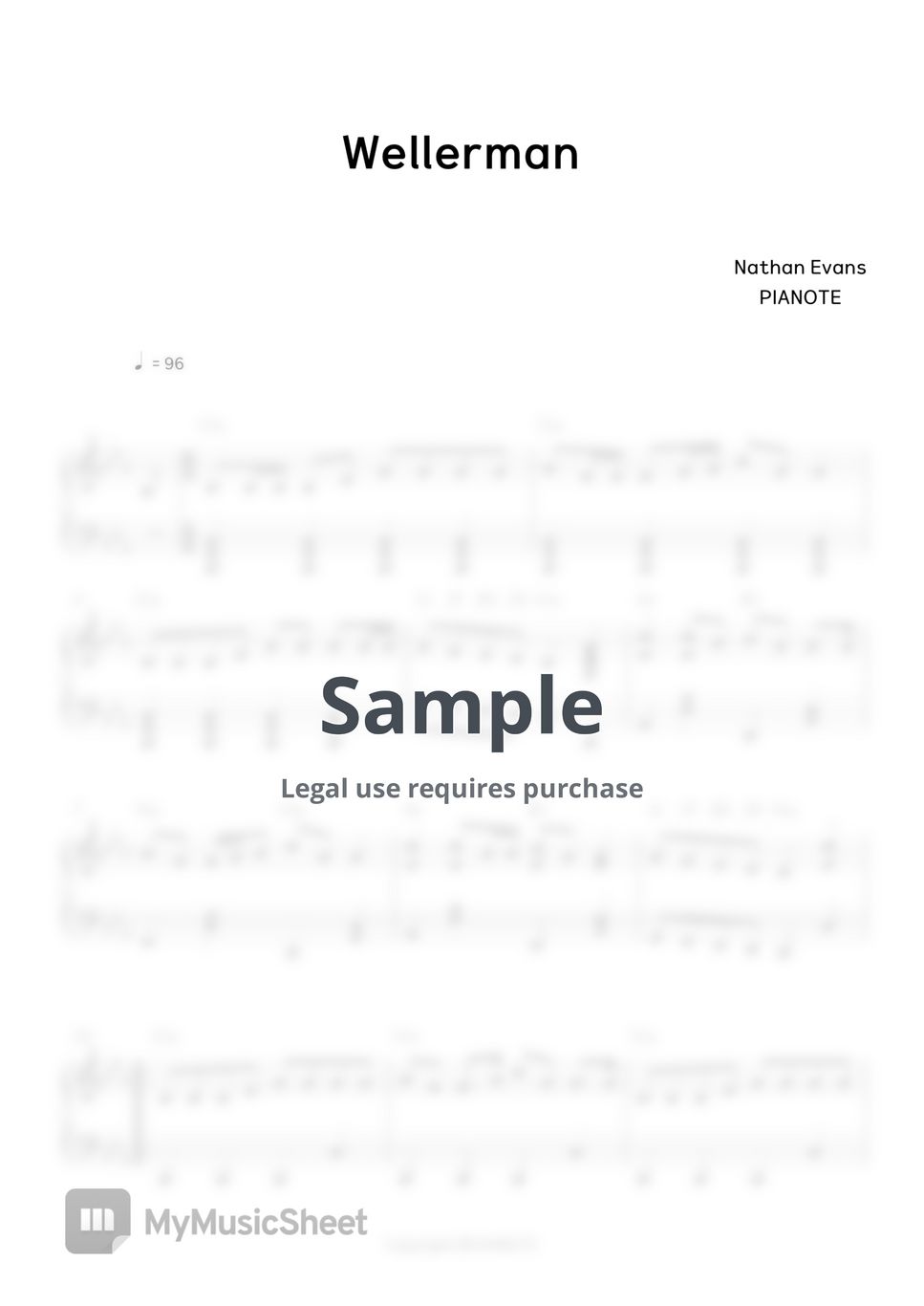 Nathan Evans - Wellerman (Sea Shanty) 선장의 노래 (Piano Cover) Sheets by 피아 ...