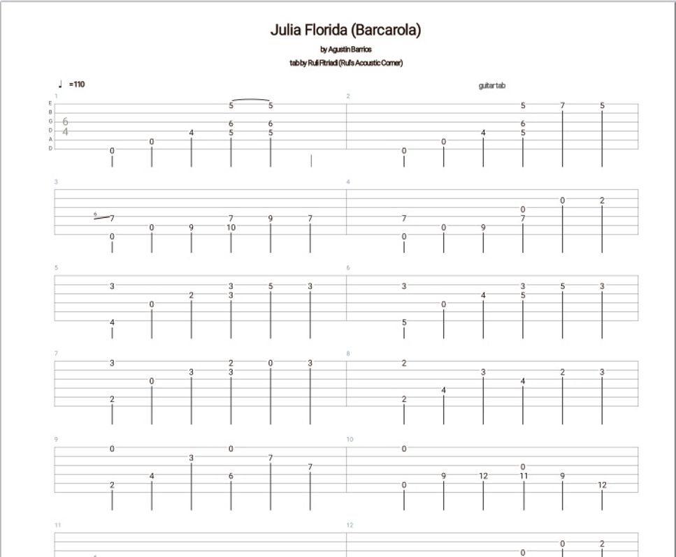 Agustin Barrios - Julia Florida (Instrumental Classical Guitar ...