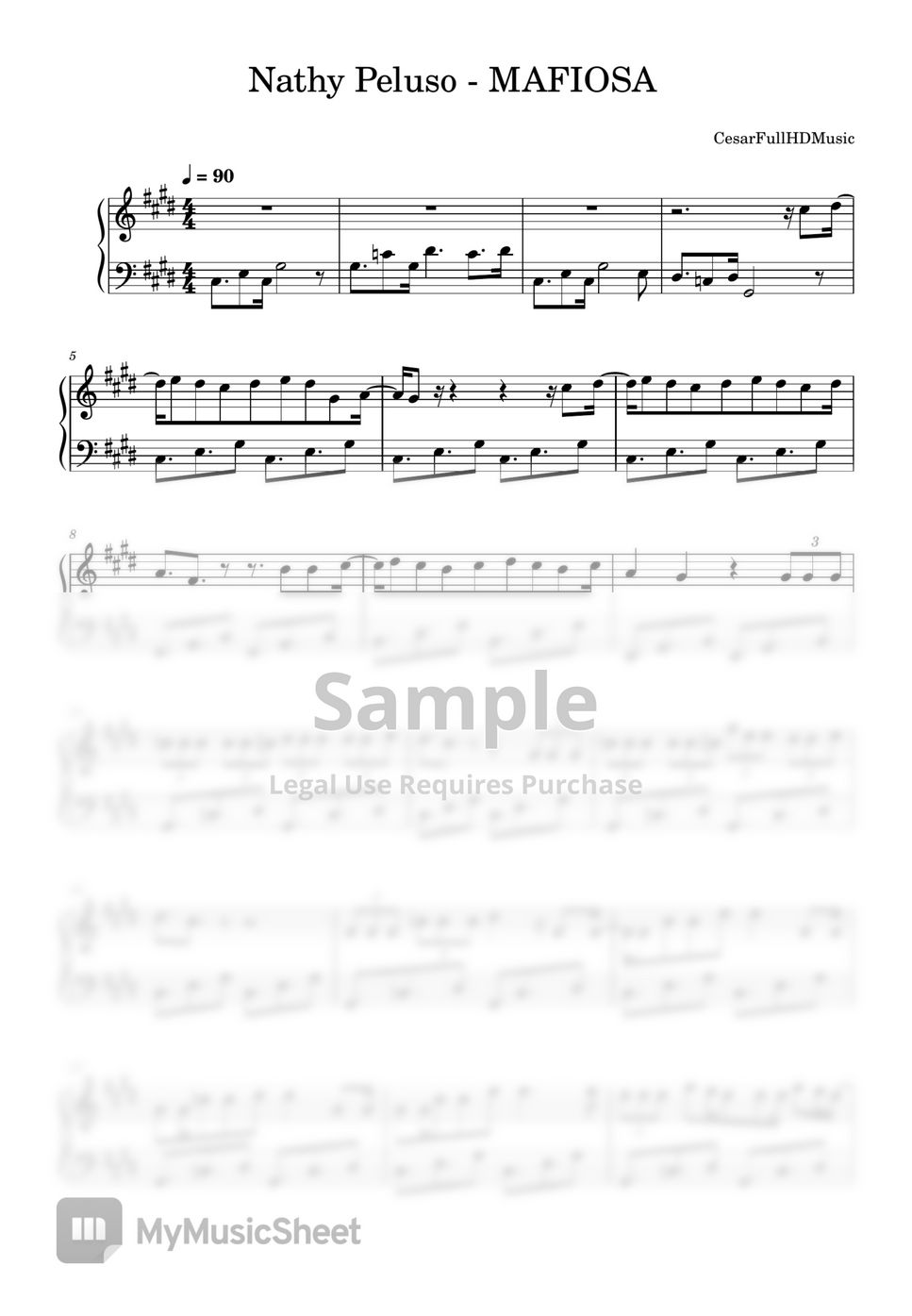 Nathy Peluso - MAFIOSA Partition musicale