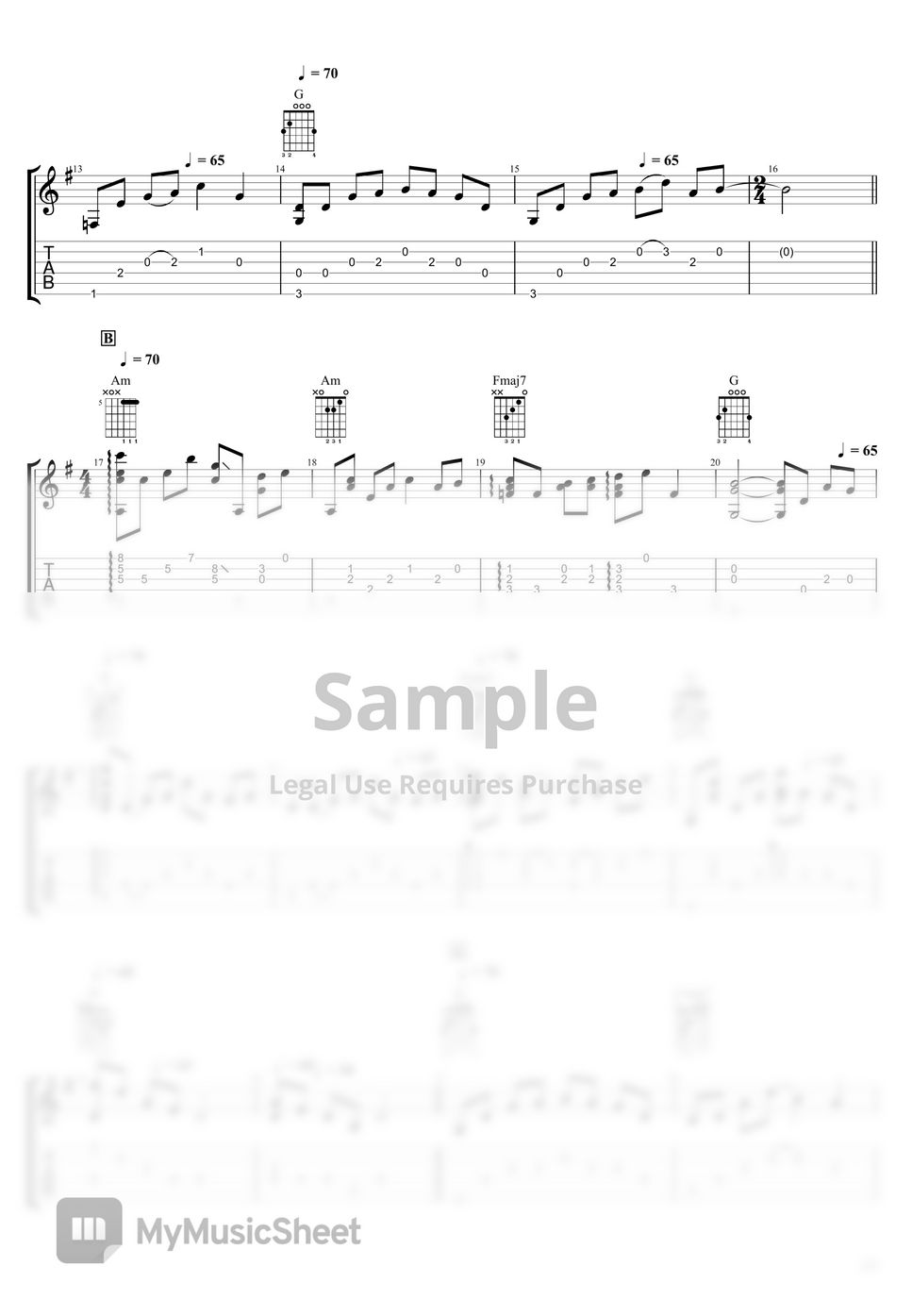 C418 | Fingerstyle Guitar - Wet Hands (Minecraft Theme) TAB by Kenneth ...