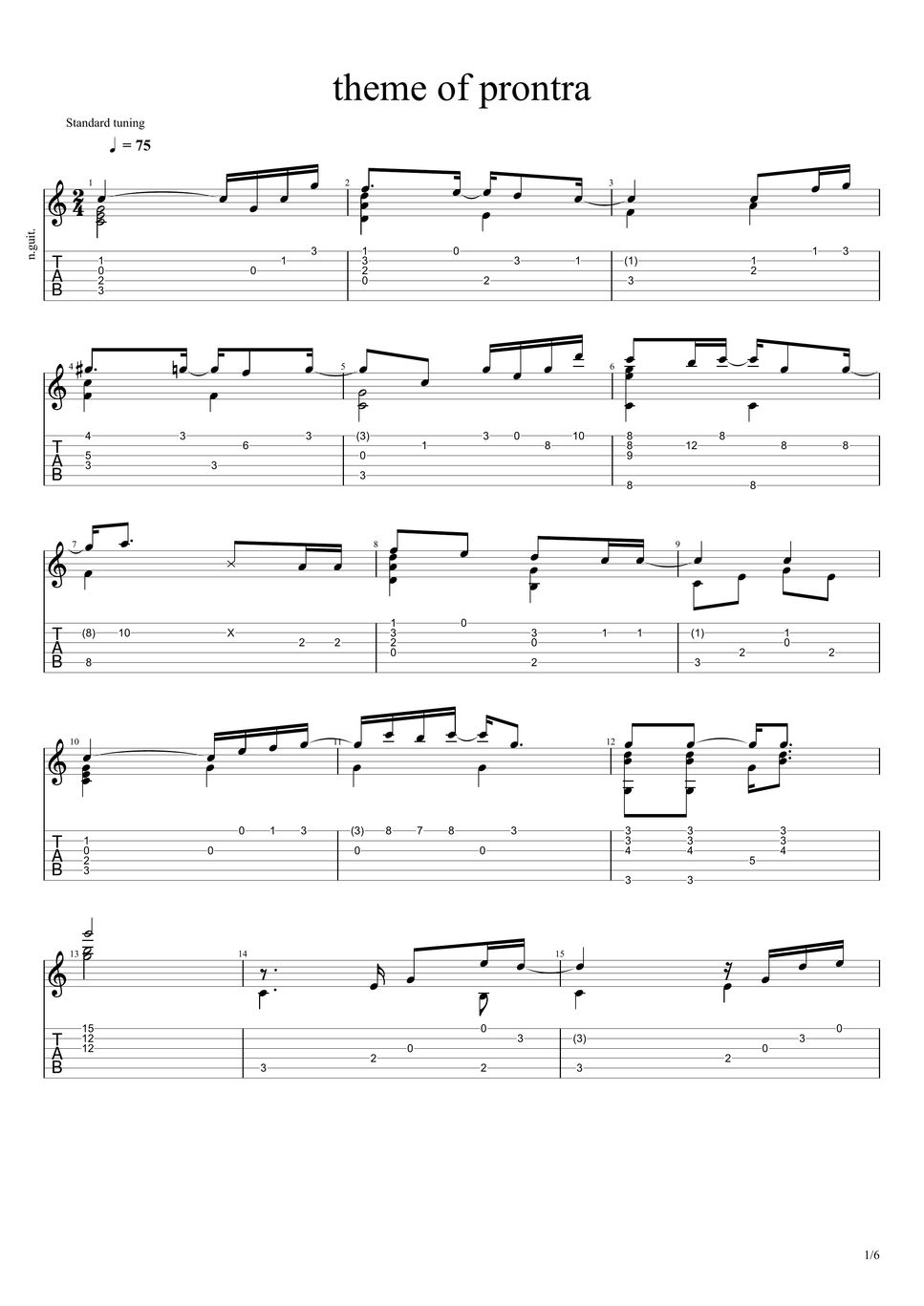 Ragnarok Online - Theme of Prontera Tab + 1staff by KK