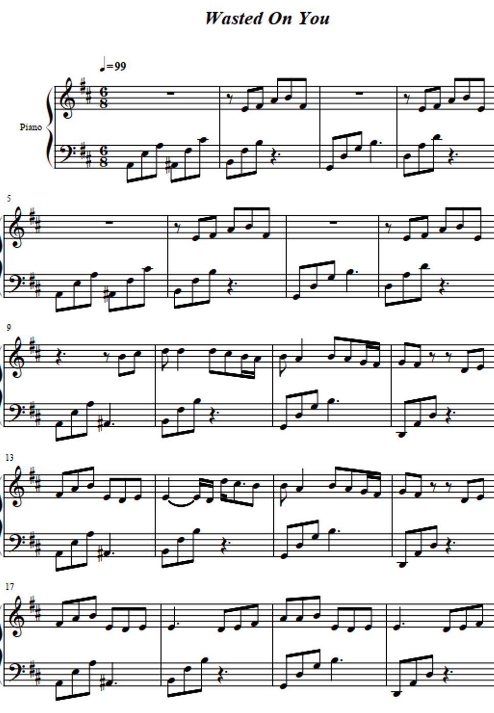 piano tutorial wall e