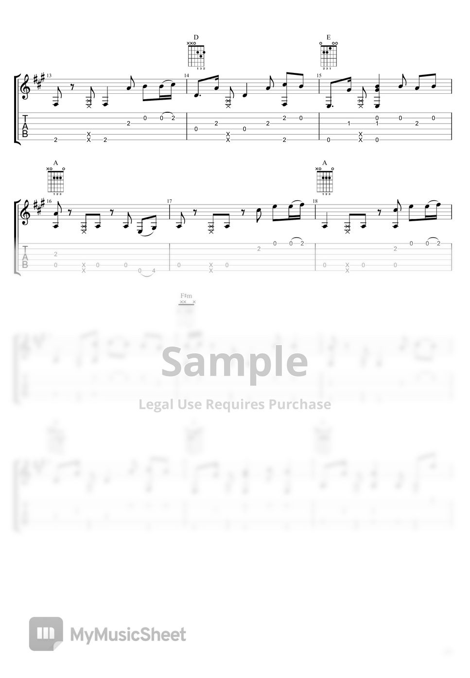 Ben E. King | Fingerstyle Guitar - Stand By Me (Easy Version) TAB by ...