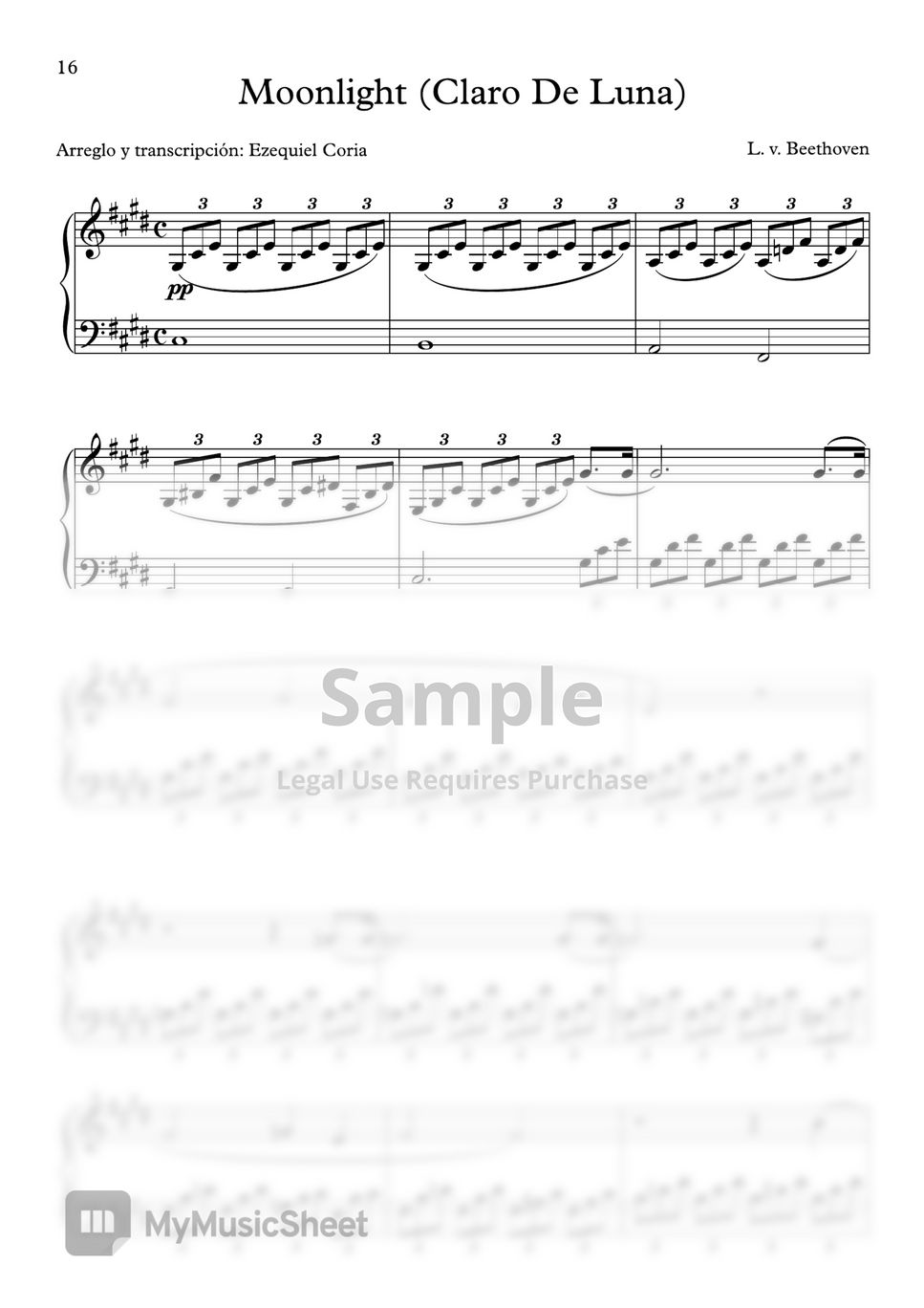 L. v. Beethoven - Moonlight Sheets by Ezequiel Coria