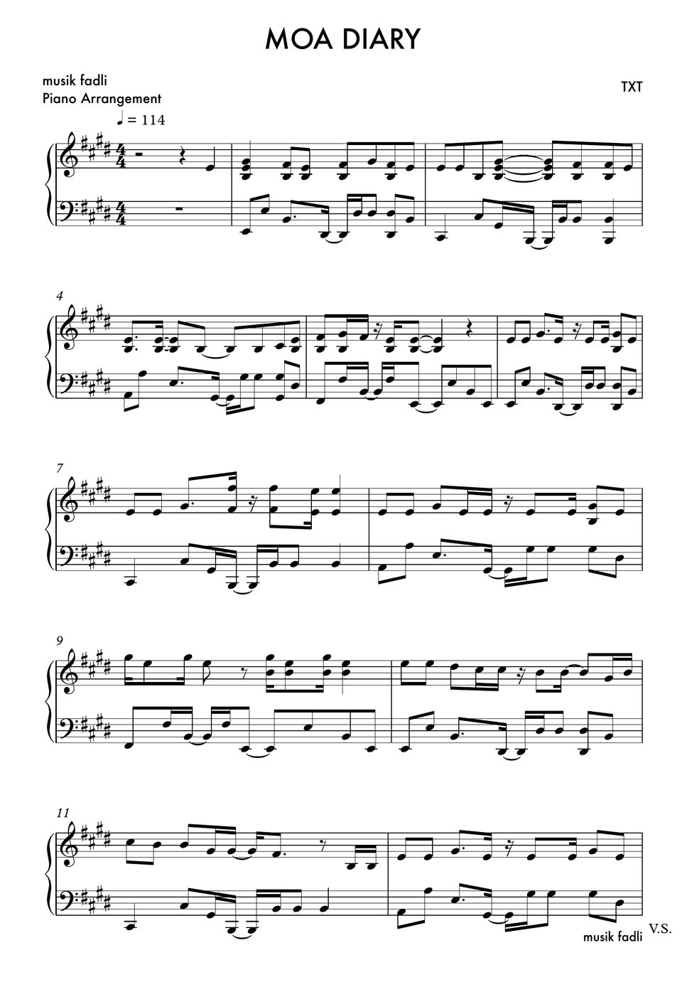 TXT - MOA Diary Blad by musik fadli