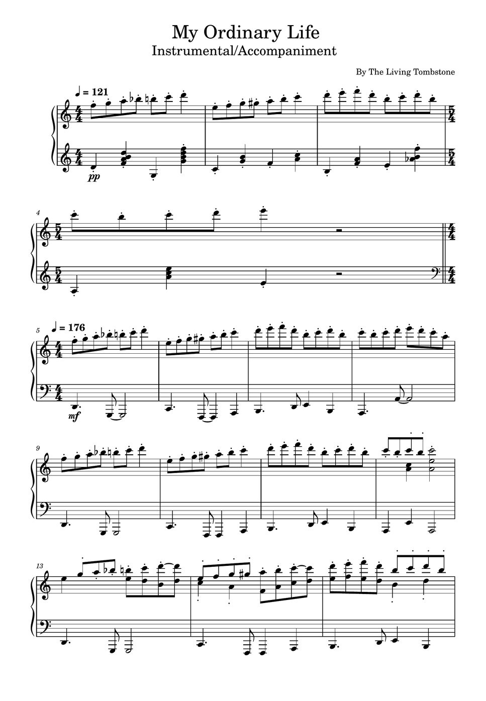 The Living Tombstone - My Ordinary Life (The Living Tombstone (Piano ...