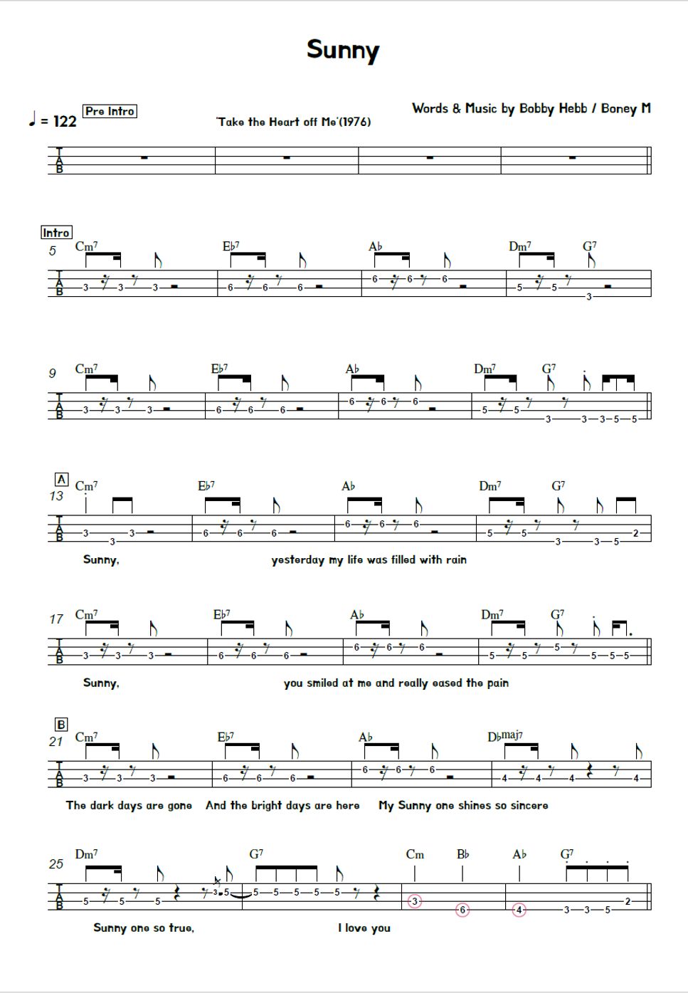 Boney M - Sunny Sheets by 김미(Kimme)