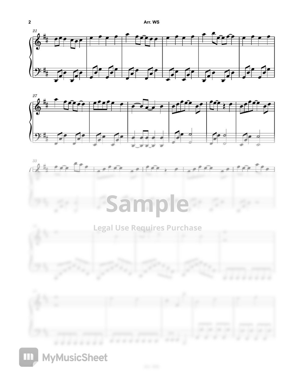 Slot Machine - Free Fall Sheet by WS Piano