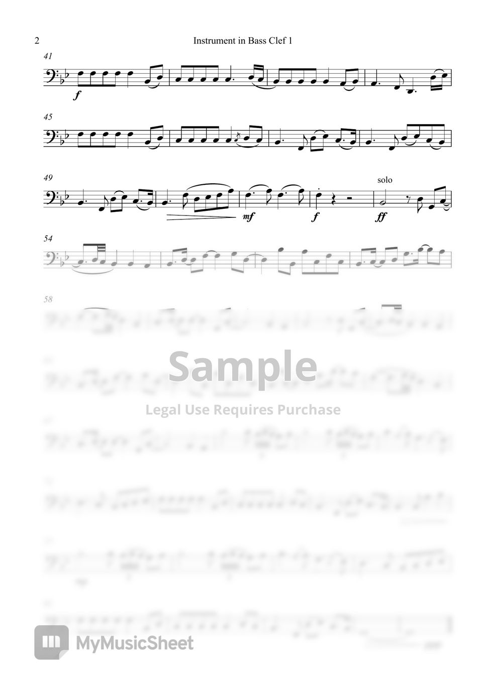 Toby Fox - Deltarune Part 1 - Field of Hopes and Dreams (Parts) Lembar Musik by Brandon Skelton