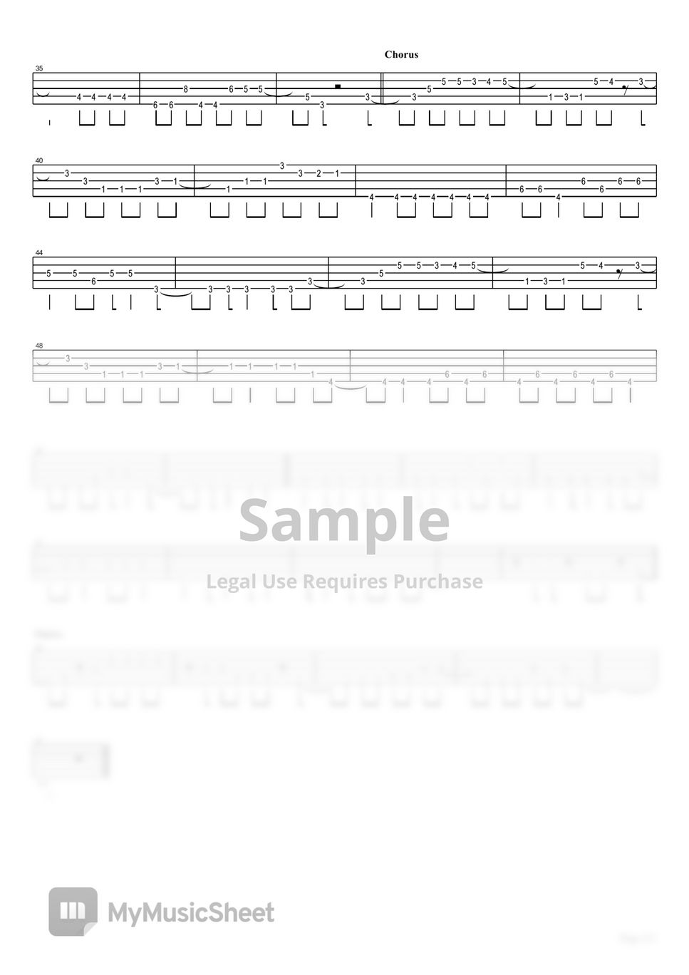 Eve - Kaikai Kitan (Bass TAB Short Ver.) 타브 by Muya Rizal