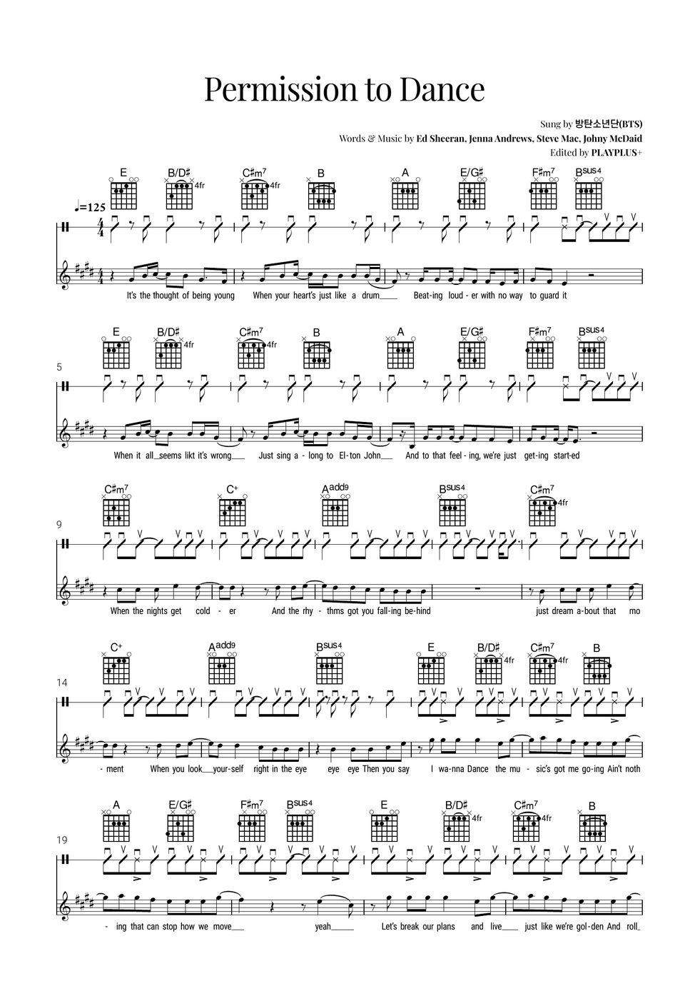 BTS - Permission to Dance แผ่น by playplus