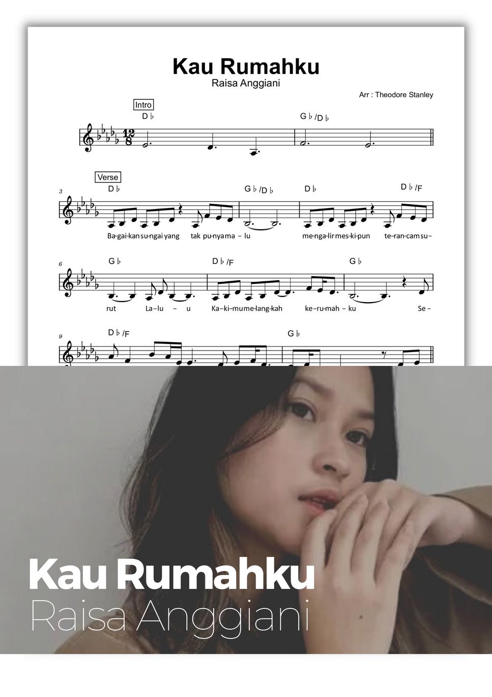 Raisa Anggiani - Kau Rumahku Sheets by Theodore Stanley