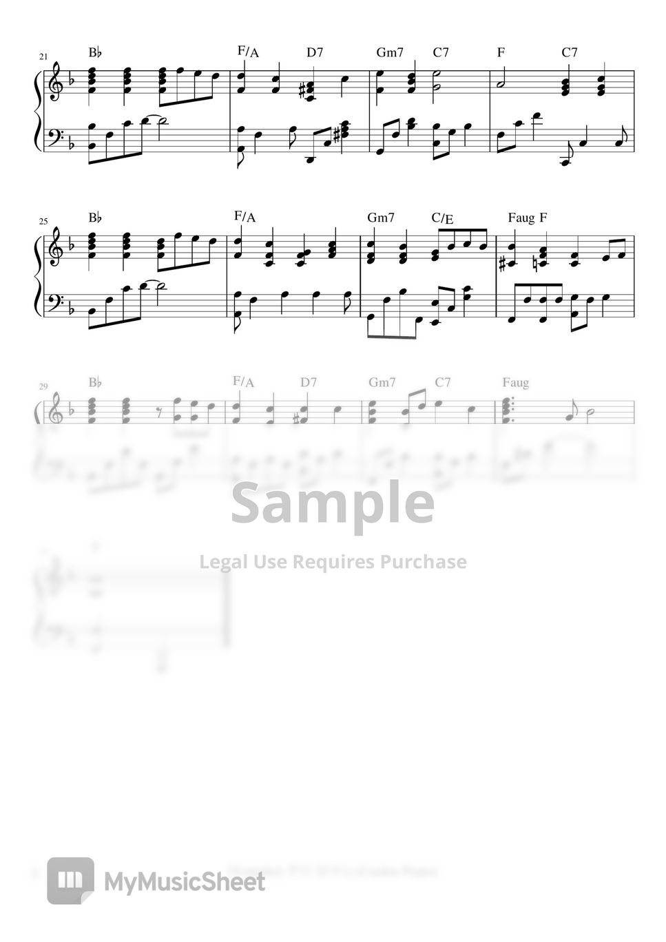 아 하나님의 은혜로 Sheet
