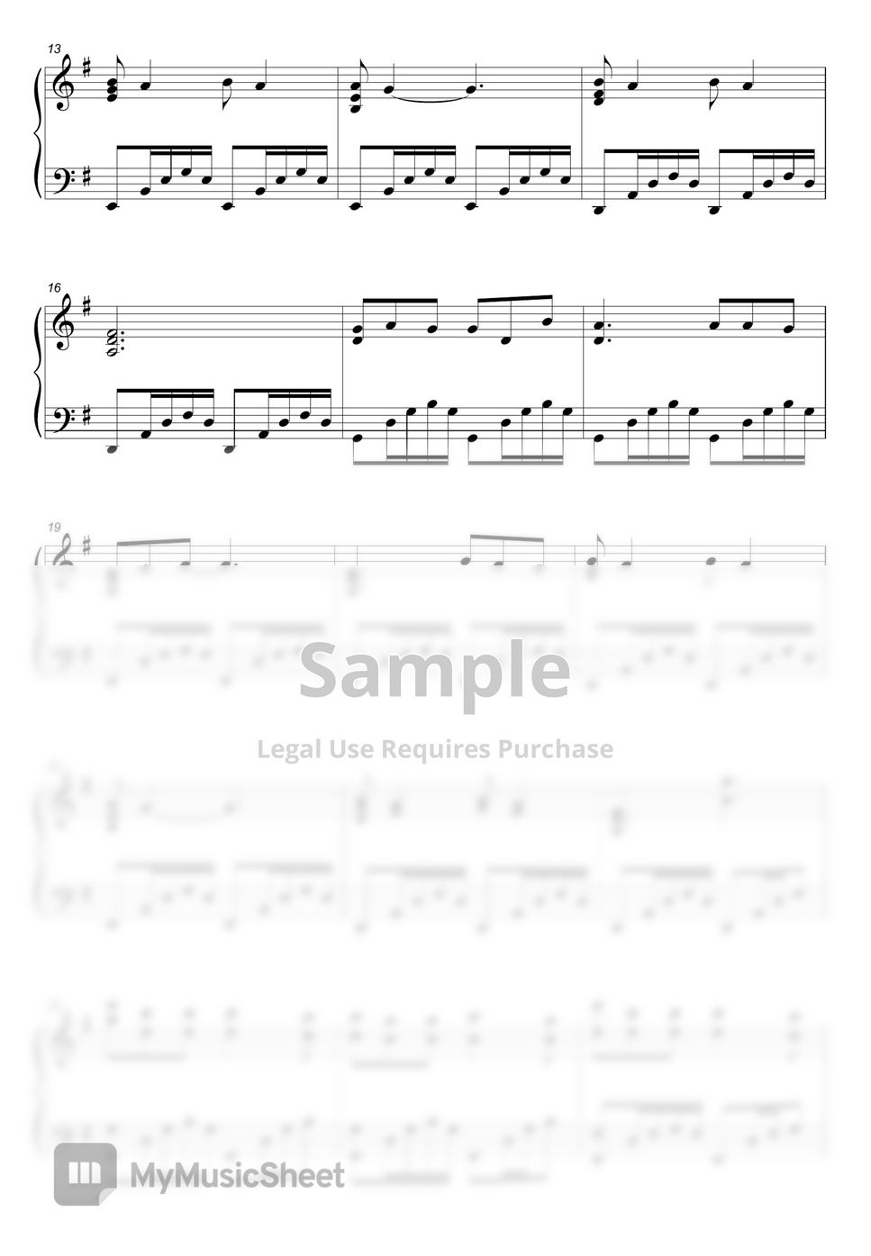 BTS V - Winter Bear [PIANO COVER] Notenblatt