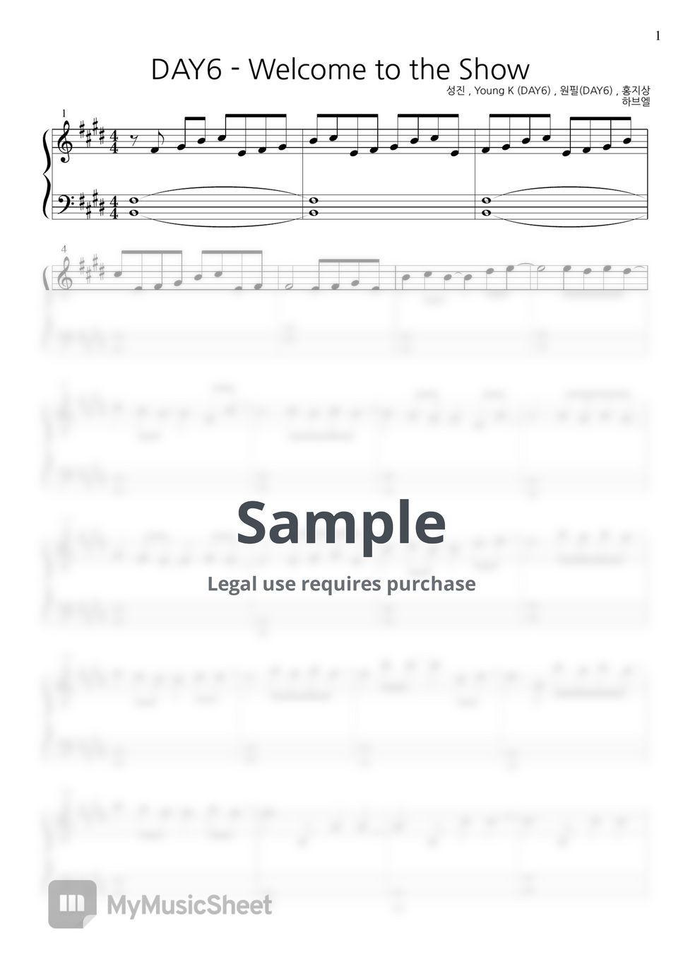 DAY6 - Welcome to the Show Sheets by Hav.E