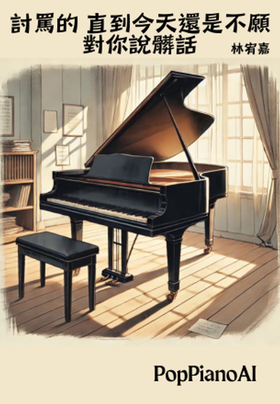 林宥嘉 - 討罵的 直到今天還是不願對你說髒話 Sheet Music by PopPianoAI