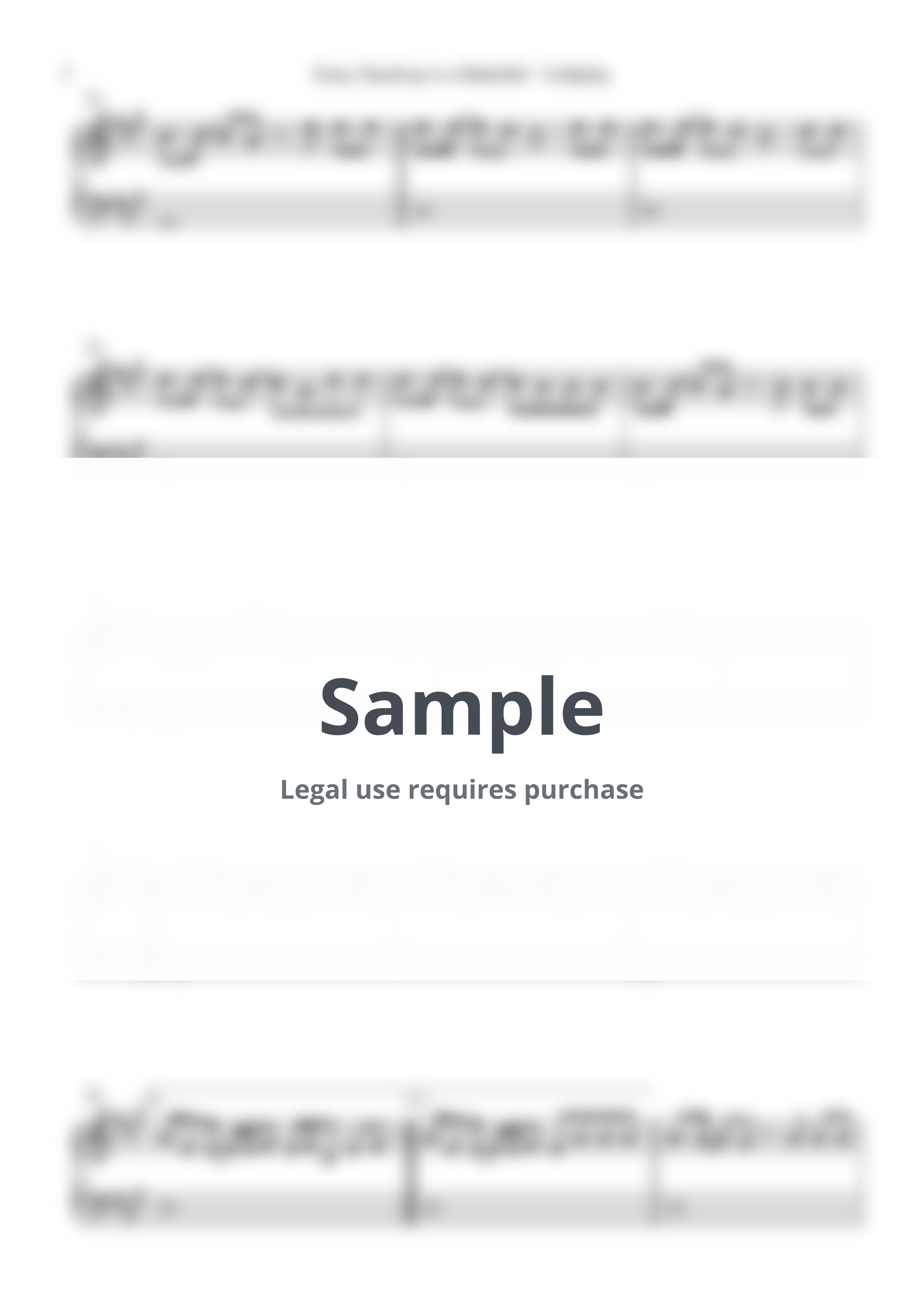 Coldplay - Every Teardrop Is A Waterfall Piano Sheet Music PDF ...