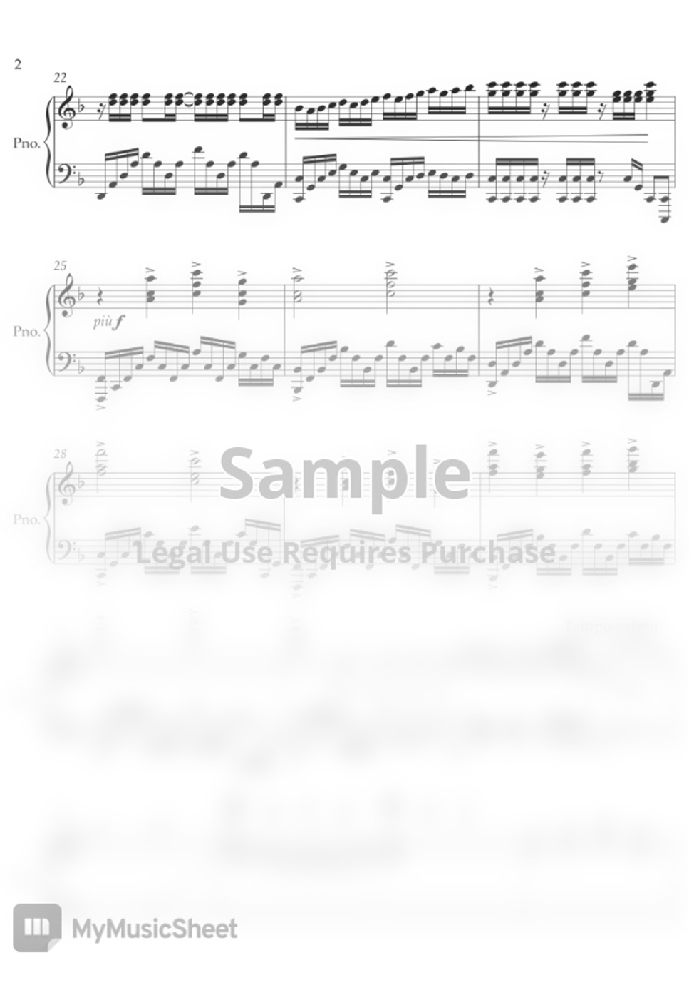 Violet Evergarden OST - Theme of Violet Evergarden by PianoDeuss 樂譜