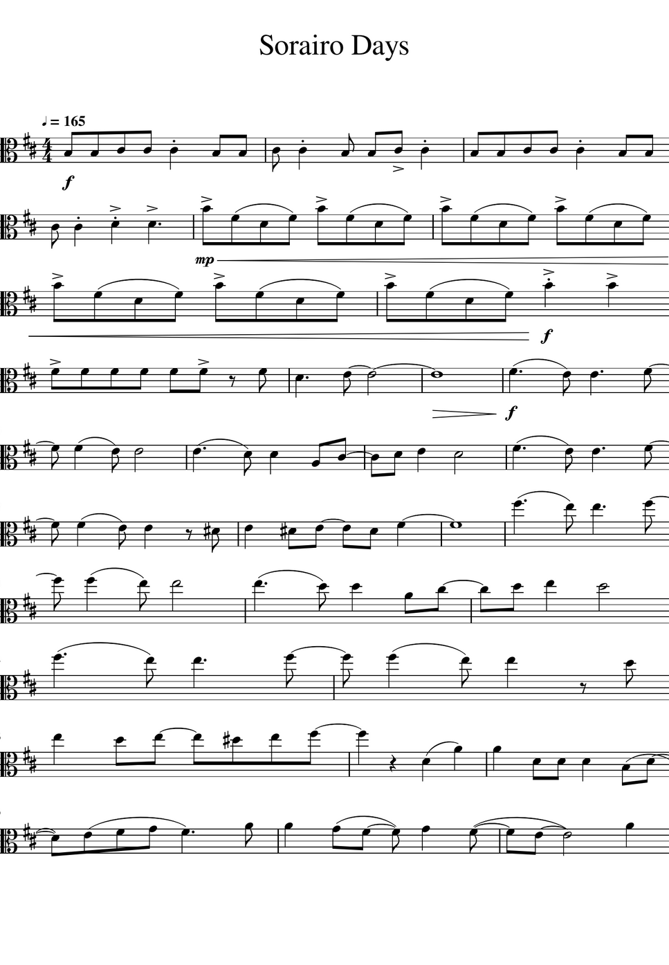 Shoko Nakagawa - Sorairo Days Sheet by Josue Mendives