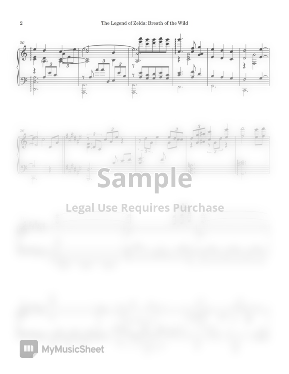 The Legend of Zelda - Breath of the Wild - Main Theme by Trikey Piano Hoja