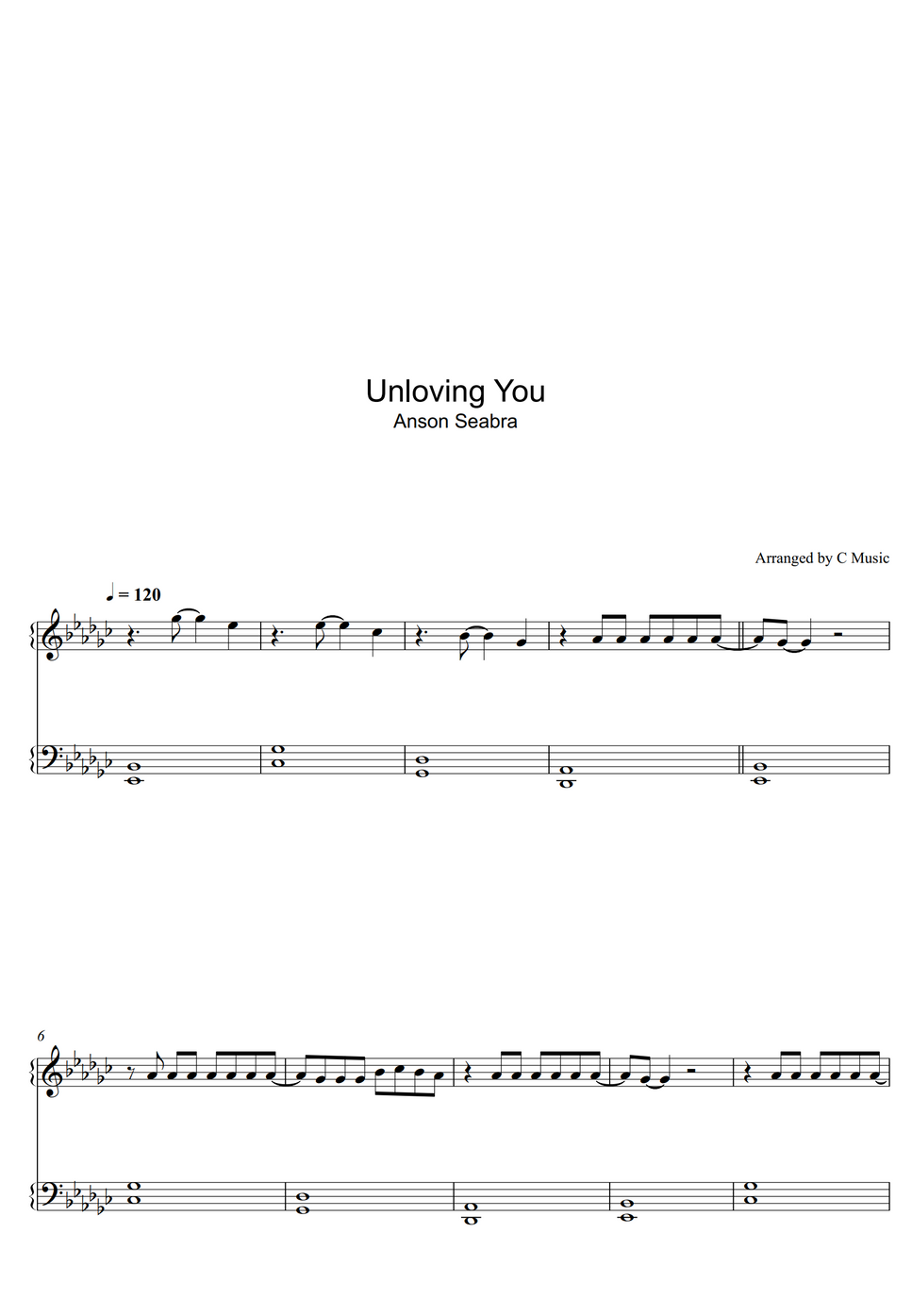 Anson Seabra - Unloving You by C Music Hoja