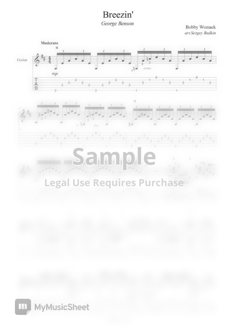 George Benson - Breezin' by Buddy_King Sheet